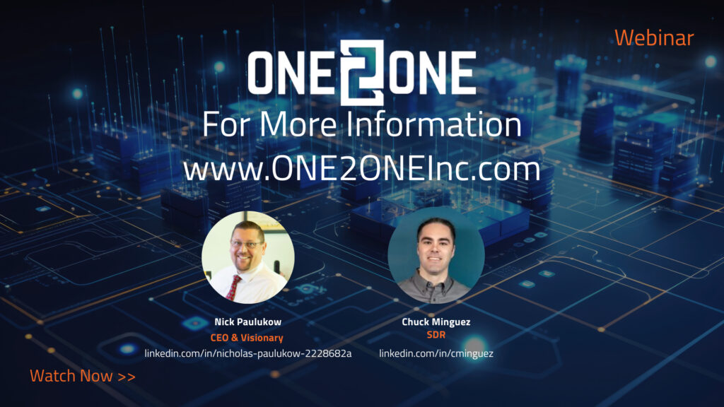 Webinars - ONE 2 ONE